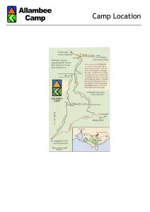 Camp location map | Allambee Camp