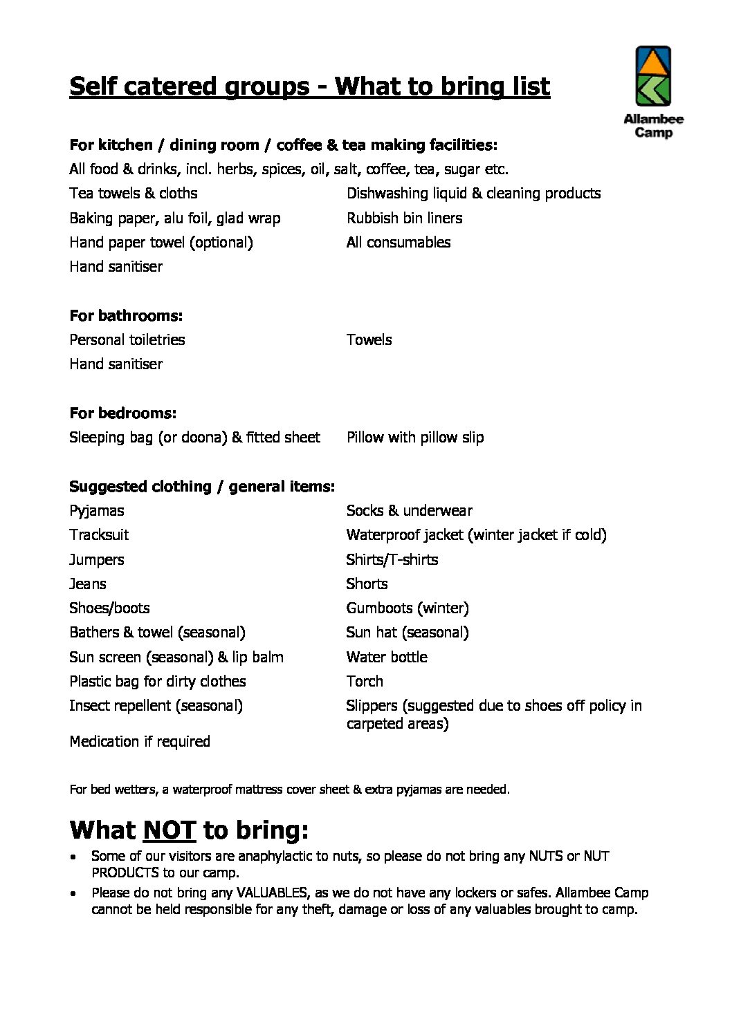 Allambee Camp - Allambee Camp